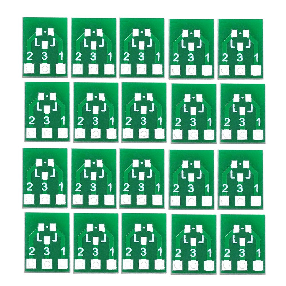 20 Stücke SOT23 SOT23-3 Drehen SIP3 Doppelseitige SMD Drehen DIP SIP3 Adapter on OnBuy