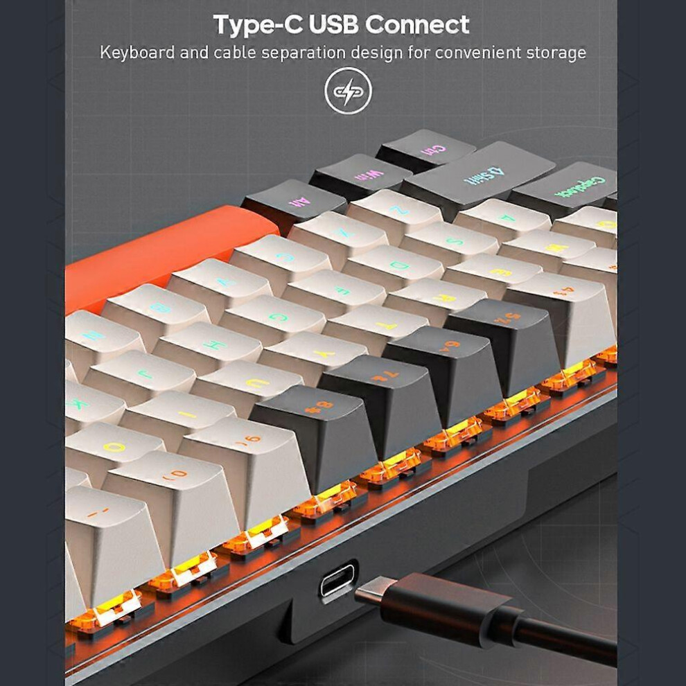 68-Key Mechanical Keyboard 68 Keys Layout FN Shortcut Full Anti ...