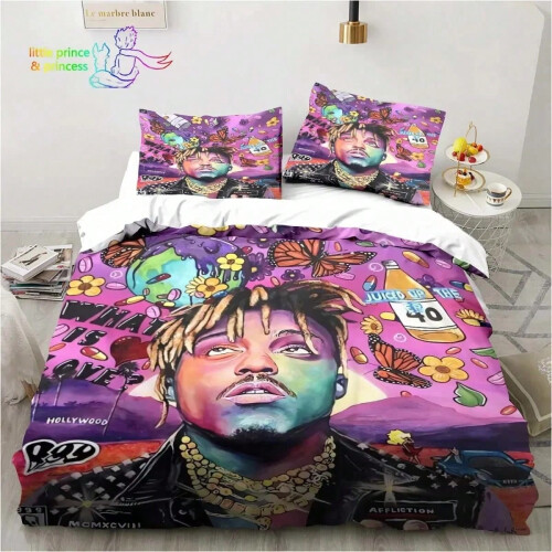 (13, AU Single 140x210cm) Rap Singer Juice Wrld 3D Print Bedding Set ...