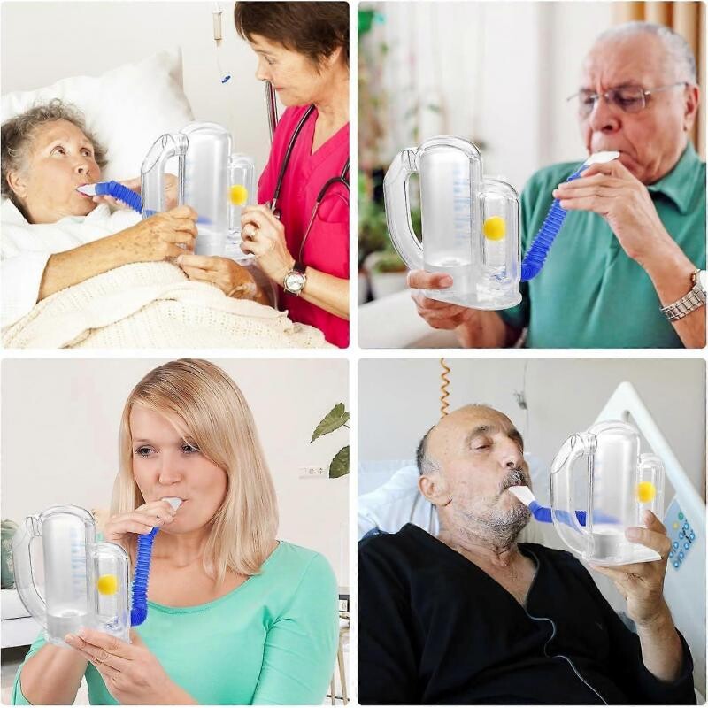 2025 Incentive Spirometer Adult,Breathing Exercise Device 5000ML Inhale ...