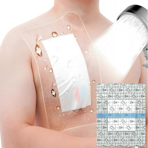 10"x12" Waterproof Shower Cover Incision Bandages for Large Wound with ...