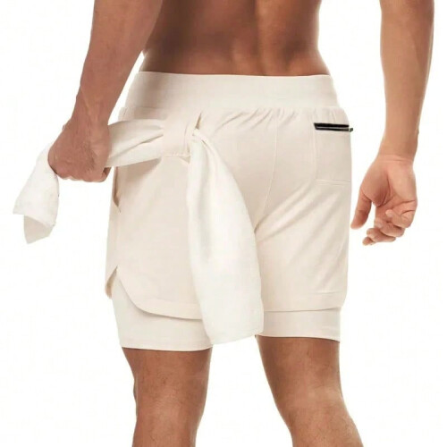 (XXL 80-90kg, A-Beige) Men's Summer Sports Shorts Breeches Homme 2024 ...