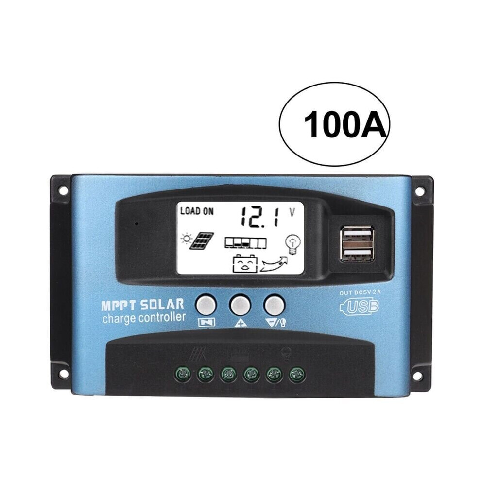 100A MPPT Solar Laderegler 12V 24V USB Solar Regler Controller Smart Batterie Controller mit on ...