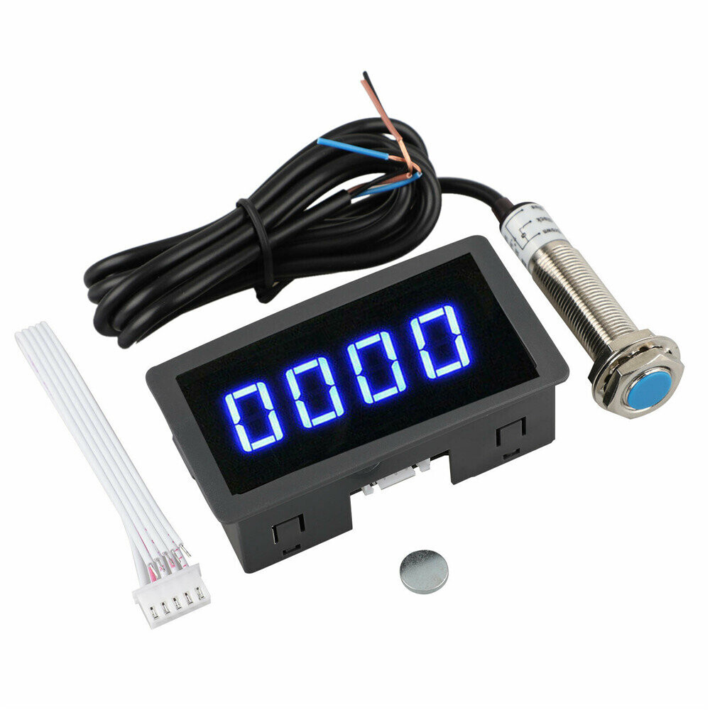 4 digit LED display tachometer rpm. speedometer Accurate tachometer ...