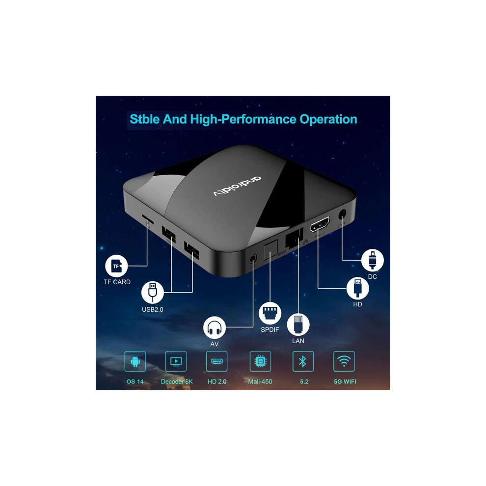 TV-Receiver TV-Receiver Android 14.0 Smart TV Box 8K HD Smart TV Box ...