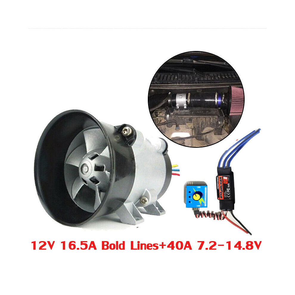 Auto Elektrische Turbine Power Turbolader Tan Boost Air Intake Fan 12V ...