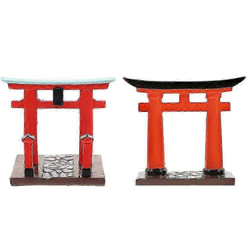 (As show, One size) 2Pcs Japanese Torii Gate Crafts Mini Torii Gate ...
