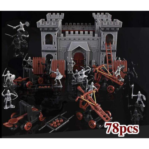 Medieval Castle Ancient Soldiers Military Fighting Villain Assembled ...