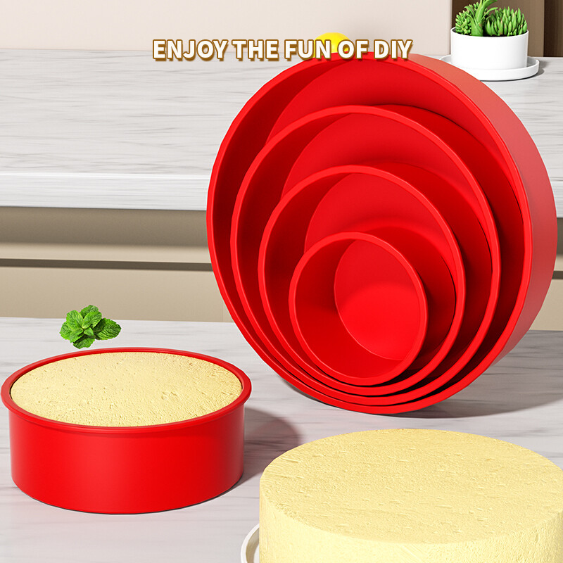 (967Violet) Moule à gâteau rond en silicone antiadhésif pour gâteaux à ...