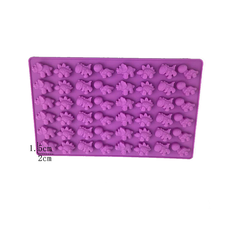 (Dino-Lila) Bär Gummibärchen Form Mini Big Cartoon Tier Schokolade ...