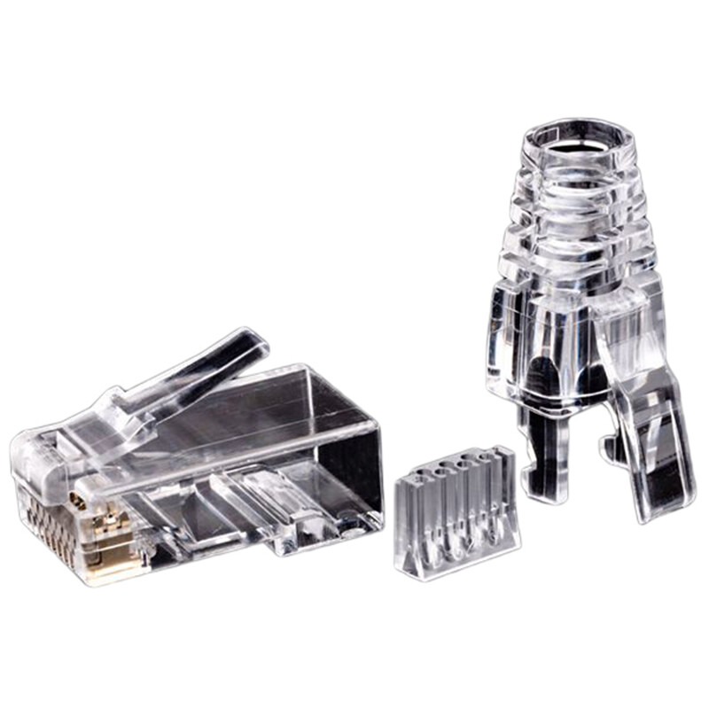 50 conectores RJ45 Cat6, cable UTP, conector Ethernet, conectores ...