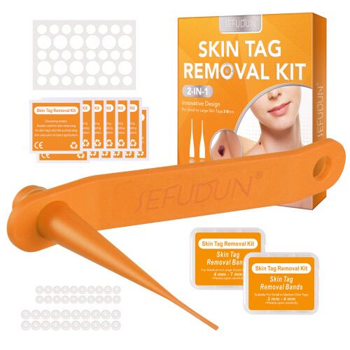 (Orange color) Simple wart removal tool Skin Tag Removal Kit Wart ...