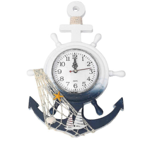 (As show, One size) Sports Decor White Wall Clock Ships Clock Wall Art ...
