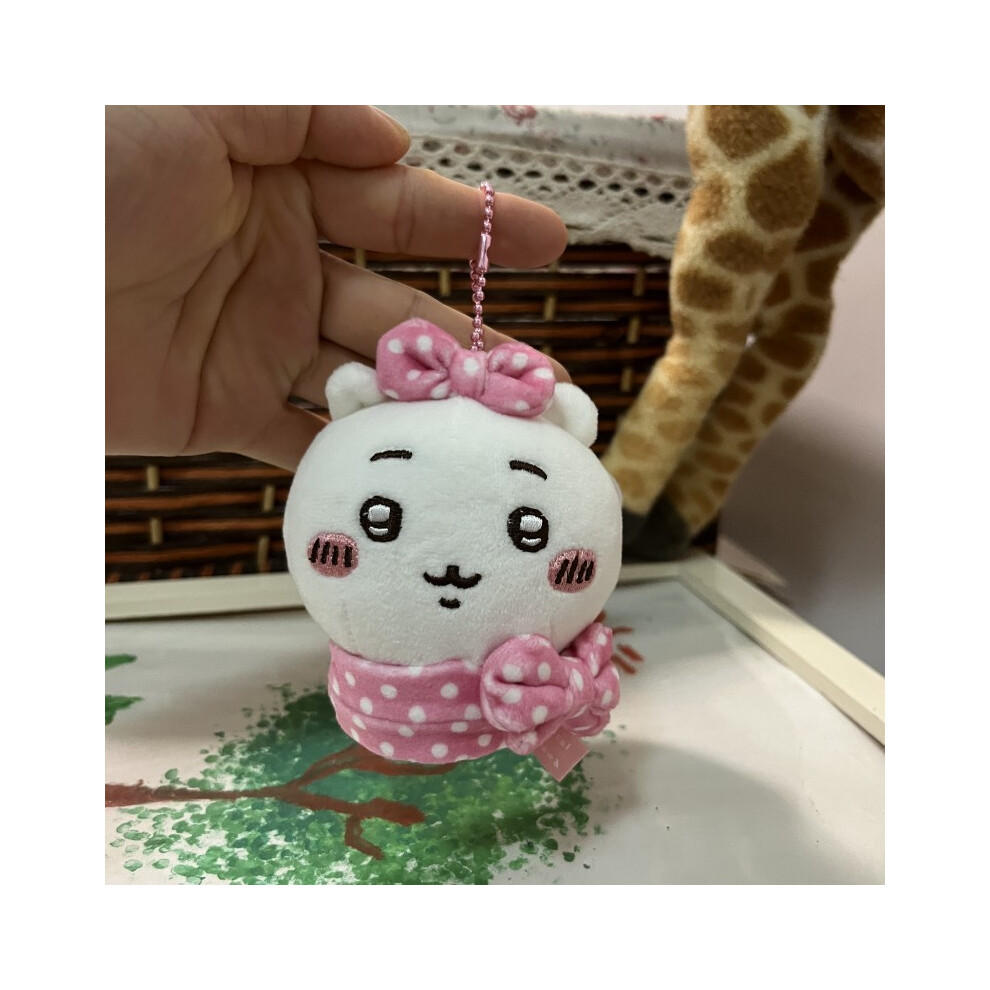 (Chiikawa) Chiikawa Plush Themed Toy Anime Character Doll Bow ...