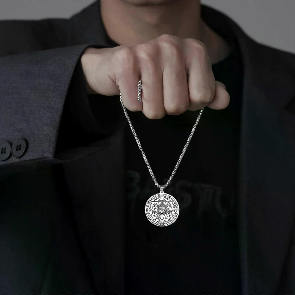 Seal of The 7 Archangels Pendant Necklaces for Men Seal of Solomon ...
