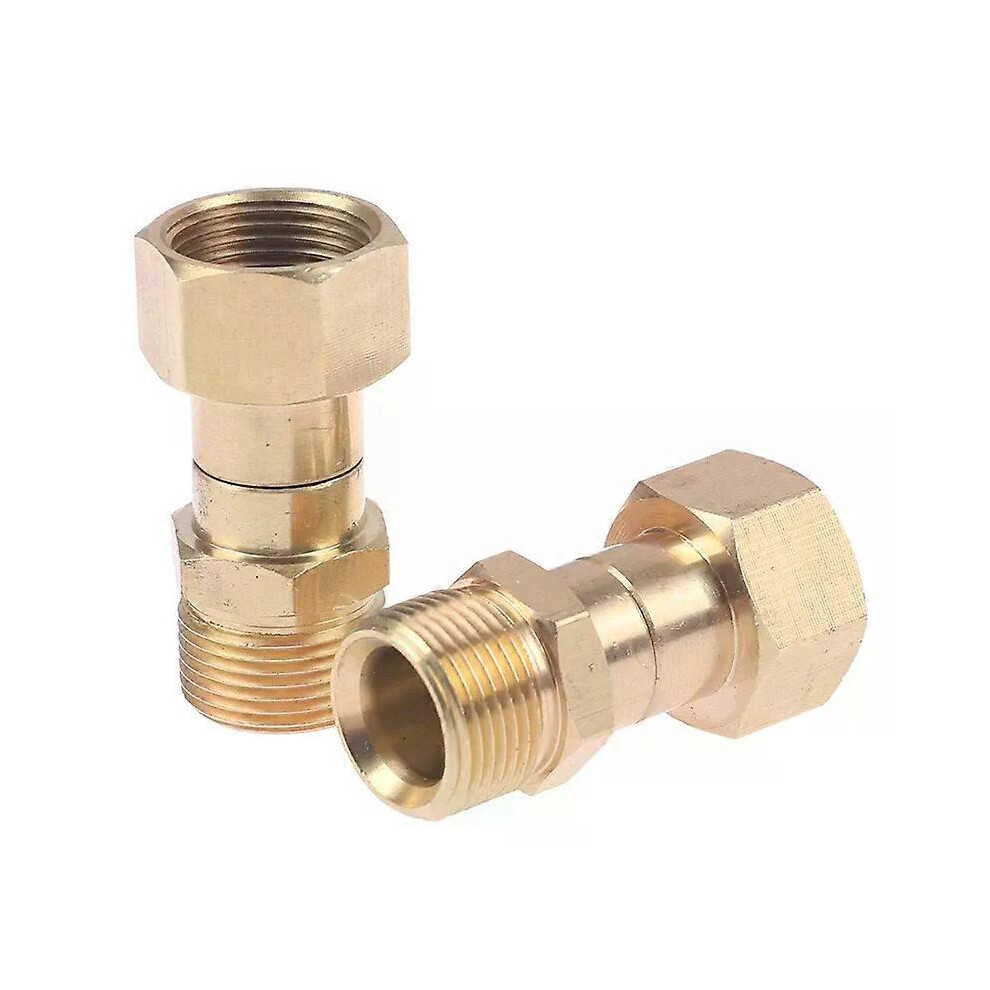 Raccord pivotant en laiton pour nettoyeur haute pression, raccord de tuyau M22, filetage 14 mm ...