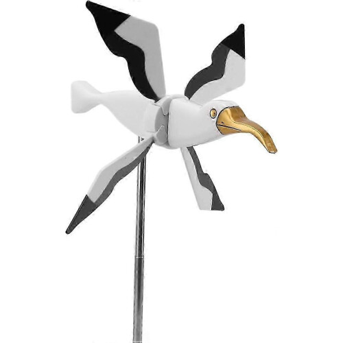 (As show, One size) Wind wheel, seagull rotating windmill garden stake ...