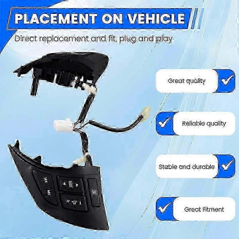 (As show, One size) Car Steering Wheel Cruise Control Button Audio ...