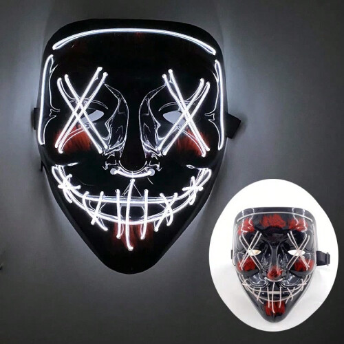 (wireless mask 21) Halloween Skull Skeleton Head Headwear Horror Party ...