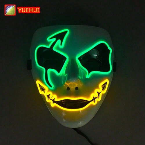 (B07) Game cosplay costume luminous purge Mask Demon Slayer glowing ...