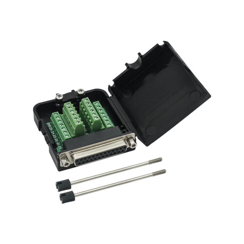 DB25 Breakout Board Solder-Free Female Adapter 25-pin Port Adapter to ...