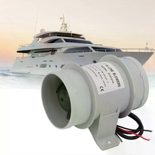 3 Inch Inline Duct Fan 3 Inch 12V Silent Inline Blower Inline Marine ...