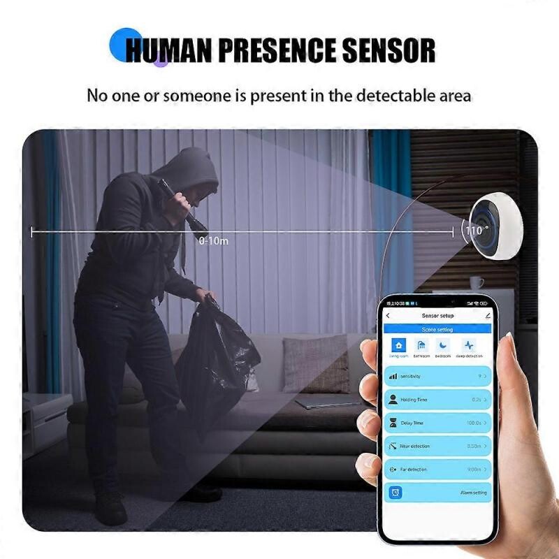 Tuya WiFi Human Presence Detector Smart Human Body PIR Sensor MmWave ...