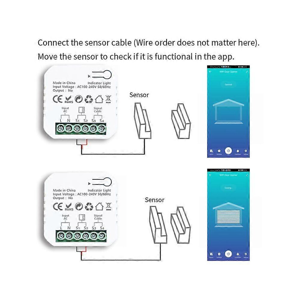 (Style B) Tuya Smart Life WiFi Motorized Swing Gate Sliding Gate Opener ...