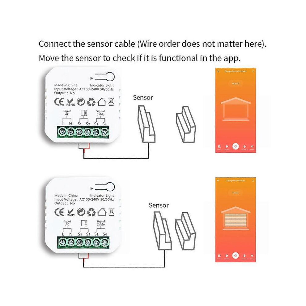 (Style B) Tuya Smart Life WiFi Motorized Swing Gate Sliding Gate Opener ...
