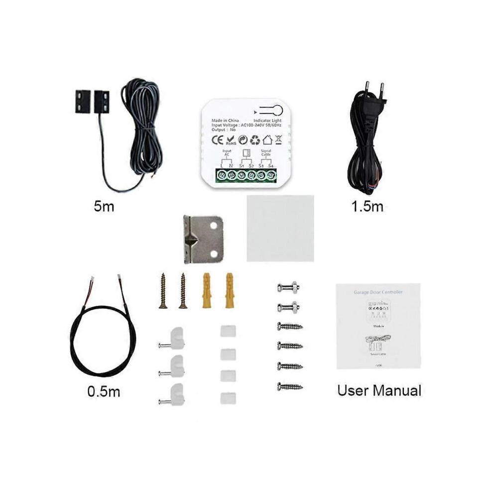 (Style B) Tuya Smart Life WiFi Motorized Swing Gate Sliding Gate Opener ...
