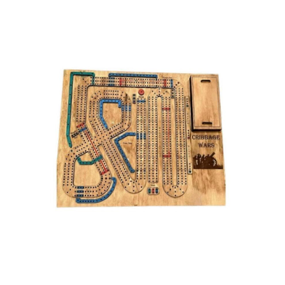 Cribbage Wars Board Game,2024new Wooden Cribbage Board Game Set on OnBuy