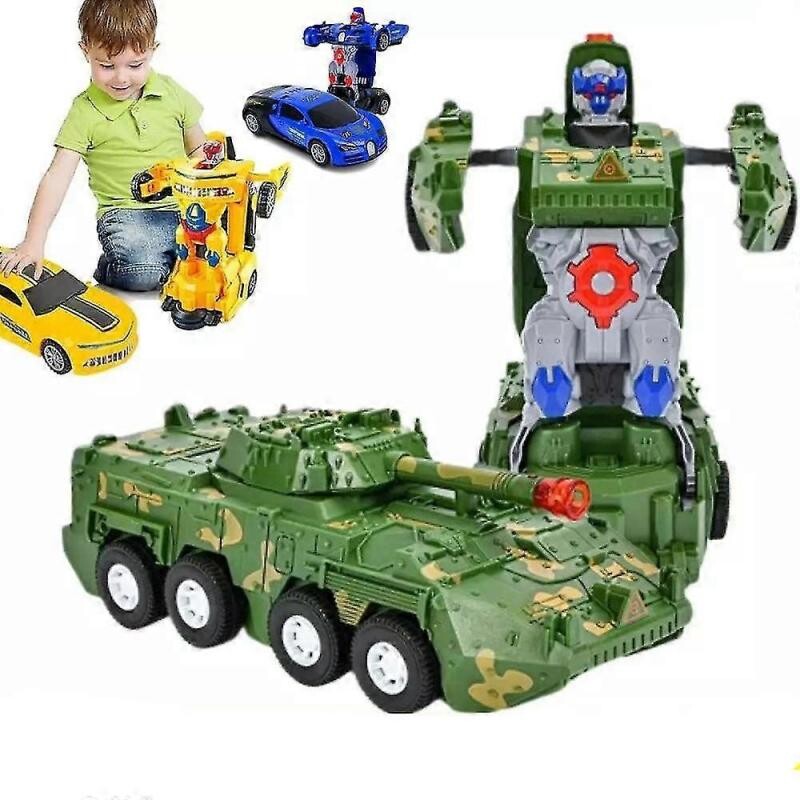 (Dahuang Car) Electric Universal Deformation Police Toy Car with Light ...