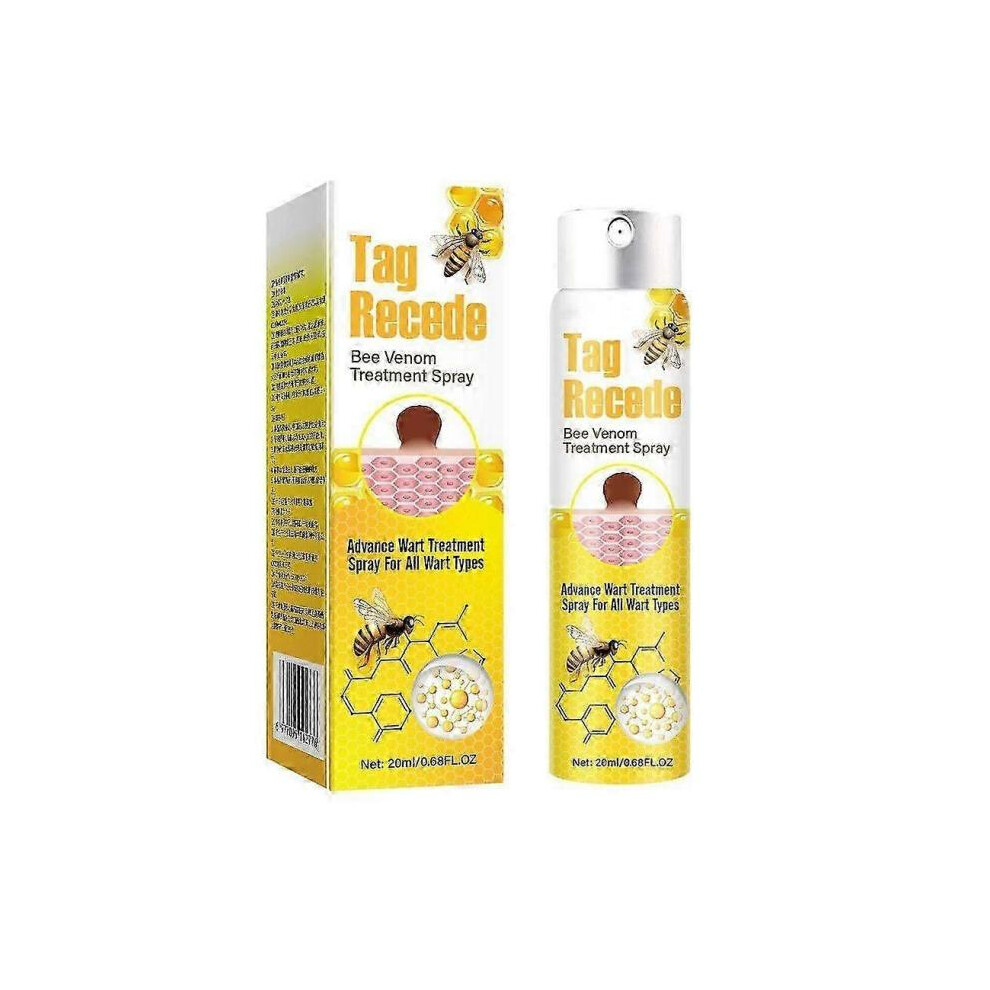 Bee Venom Spray, Bee Venom Anti-Wart Spray, 2025 New Tag Recede Bee ...