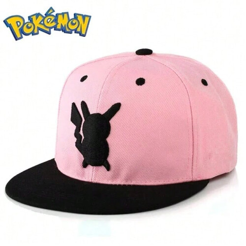 (pikaqiu-pink) Pokemon Pikachu Baseball Cap Anime Cartoon Figure ...