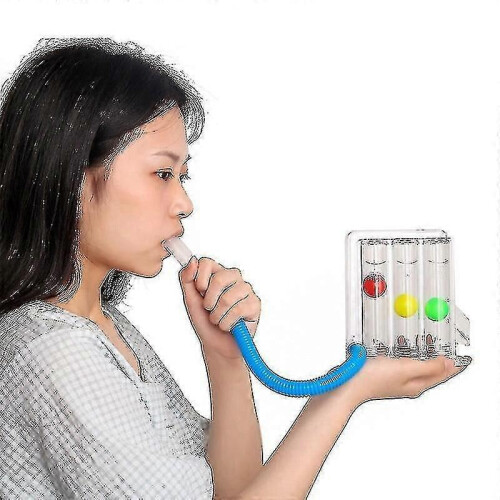 3 Balls Breathing Exerciser Lung Function Improvement Trainer ...