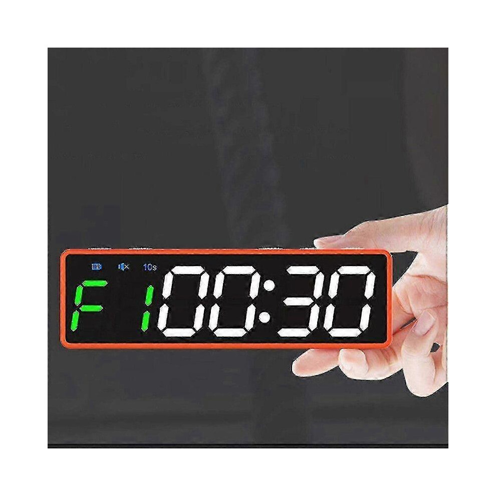 (Black) Gym Timer Interval Workout Clock Stopwatch for Training ...