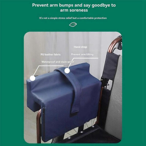 Wheelchair Arm Rest Cushion with Arm Trough Arm Strap on OnBuy
