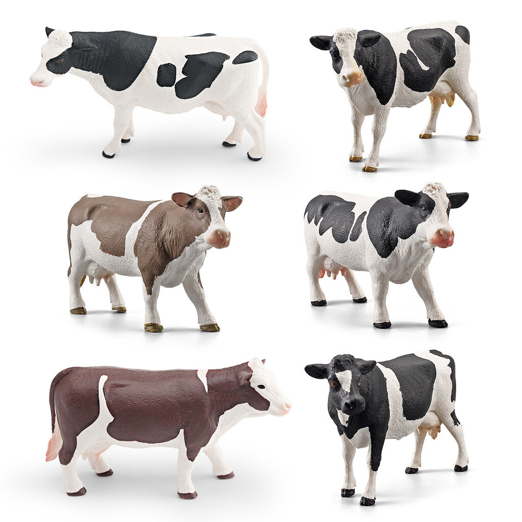 Milk Cow Simmental Static Pvc Model For Animal Enthusiasts Display ...