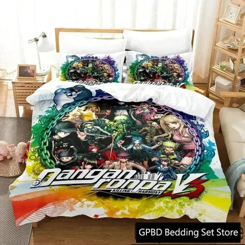 (2, EU Double 200x200cm) 2025 Luxury New 3D Print Anime Danganronpa ...
