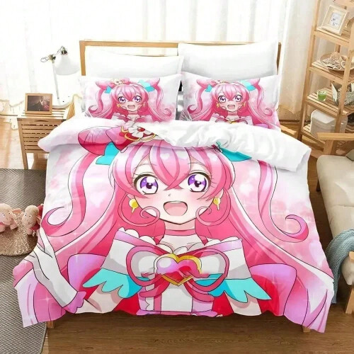 (1, EU Double 200x200cm) Luxury New 3D Print Anime Pretty Cure Bedding ...