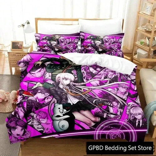 (5, US King 264x228cm) 2025 Luxury New 3D Print Anime Danganronpa ...