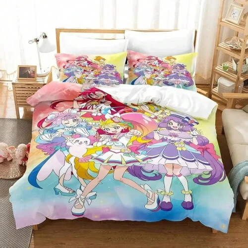 (1, AU Double 180x210cm) Luxury New 3D Print Anime Pretty Cure Bedding ...