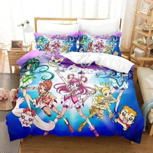 (3, US Queen 228x228cm) Luxury New 3D Print Anime Pretty Cure Bedding ...