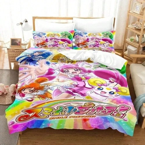 (4, EU SuperKing 260x220) Luxury New 3D Print Anime Pretty Cure Bedding ...