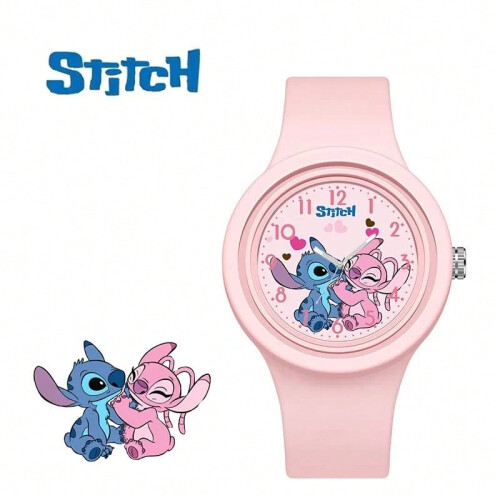 (3) 4 Style Disney Stitch Watch Cute Pink Angel Round Skin Touch ...