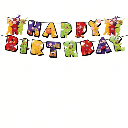 (banner) Cartoon Teletubbies Birthday Party Decoration Disposable ...