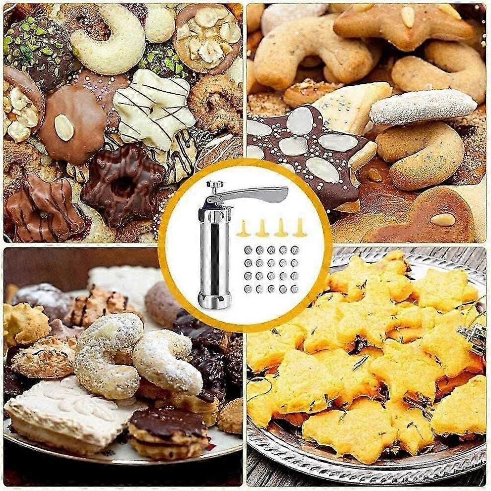 Biscuit Maker Stainless Steel 20PCS Shaper Cutter Decorating Cookie ...