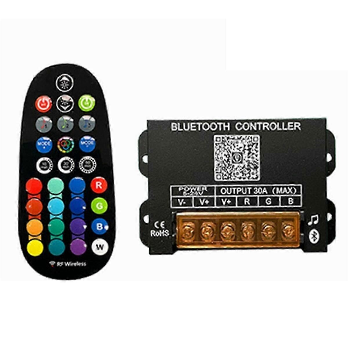 Bluetooth DC5-24V RGB LED Strip Light Controller 30A 4-tråds 3-kanals ...