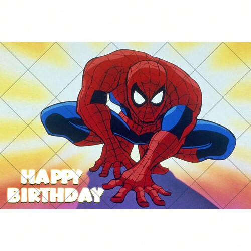 (Vinyl W220xH150cm, YG00362) Super Hero Cartoon Spider Man Photography ...