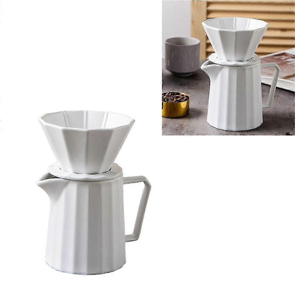 Coffee Drip Filter 1-2 Cups Ceramic Coffee Dripper Permanent Pour over ...
